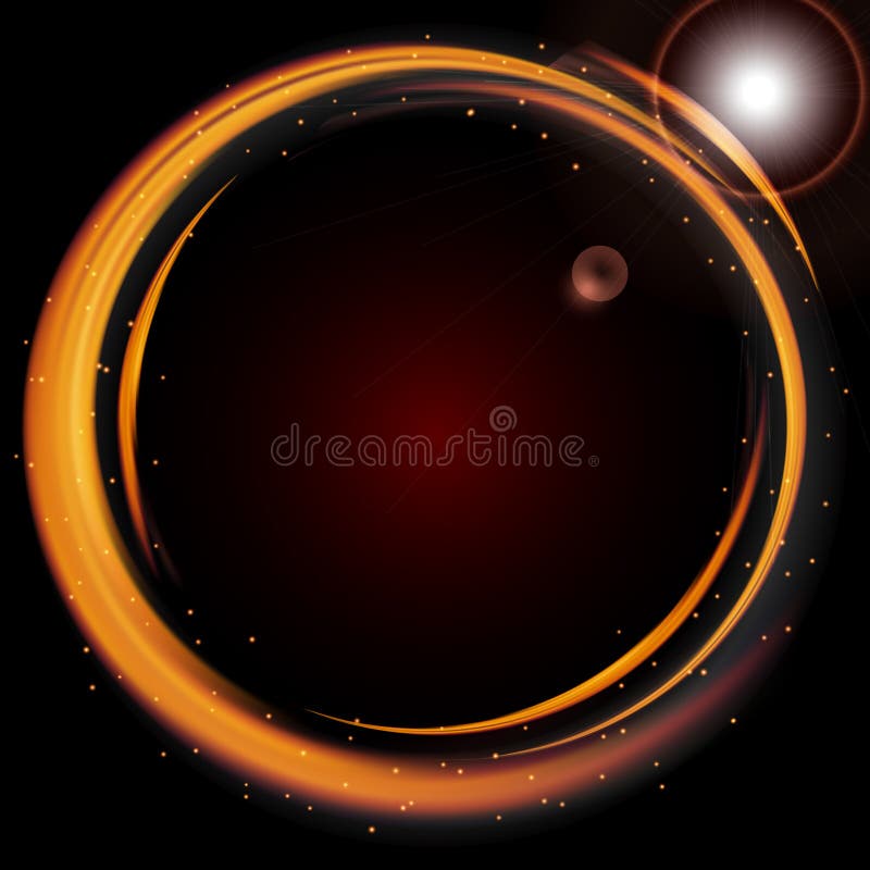 Round fiery banner stock vector. Illustration of circle - 31450147