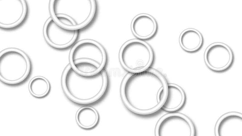 Abstract Background of Rings with Shadows Stock Vector - Illustration ...