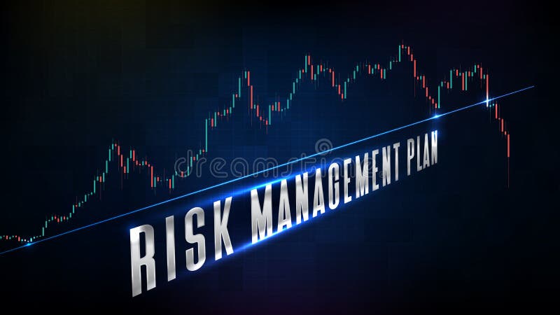 Background of Risk Management Plan and Candles Stickchart Technical ...
