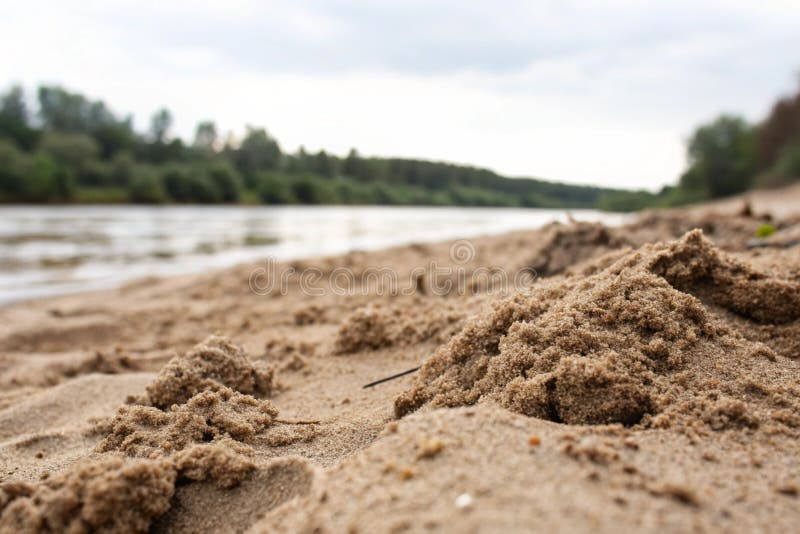 Abstract Background of River Sand with Rough Texture Stock Illustration ...