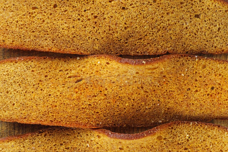 Abstract Background: Roasted Rye Bread Rusks Stock Image - Image of ...