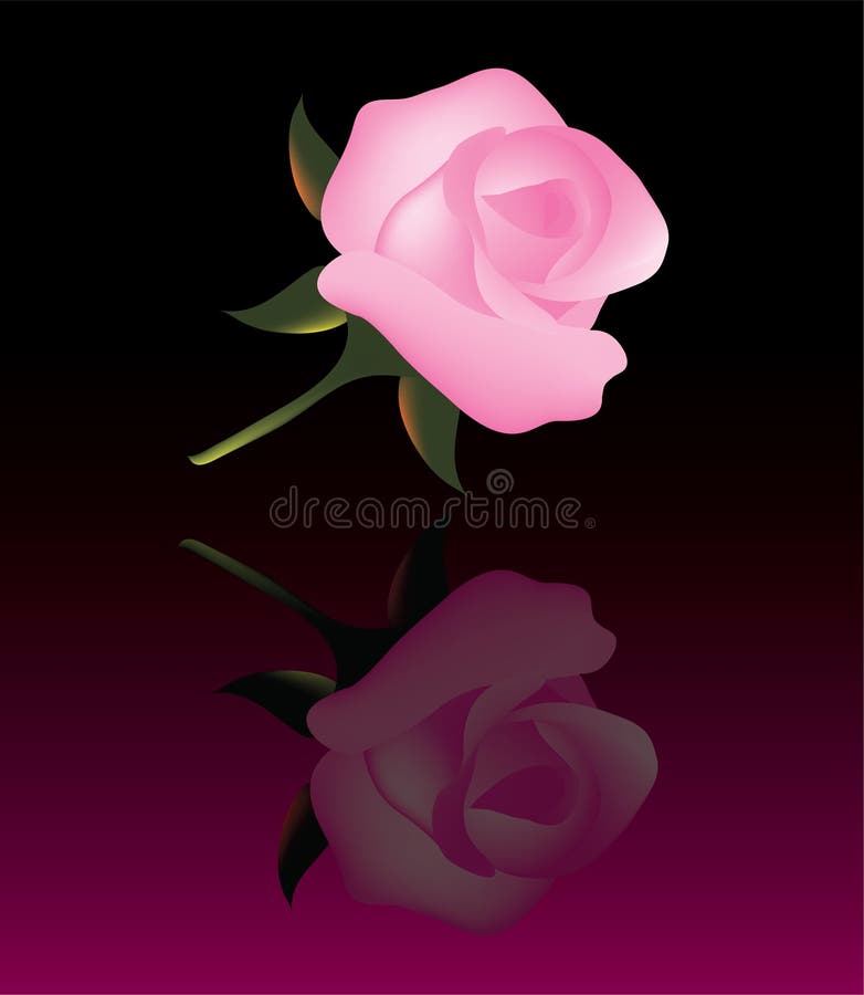 Abstract Background with Rose Stock Vector - Illustration of floral ...