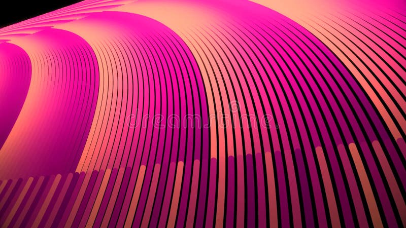 Abstract Background of Rotating Looped Bright Lines. Animation Stock ...