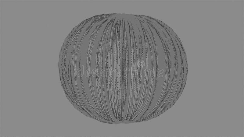 Abstract Background Rotating Segmented Sphere on Grey Background Stock ...