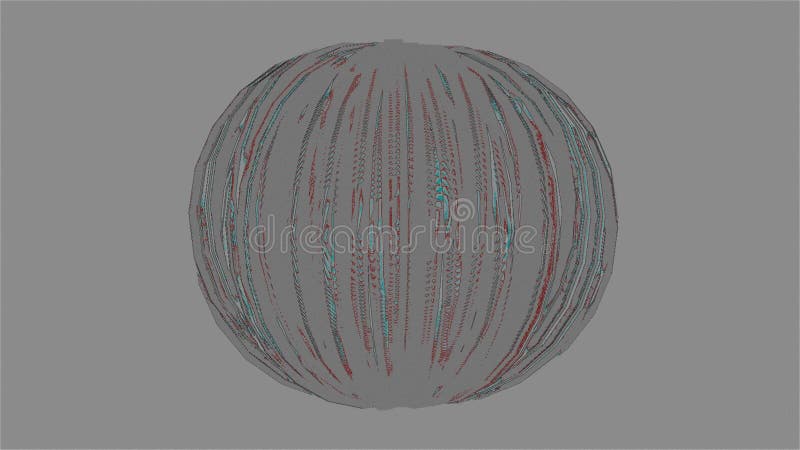 Abstract Background Rotating Segmented Sphere on Grey Background Stock ...