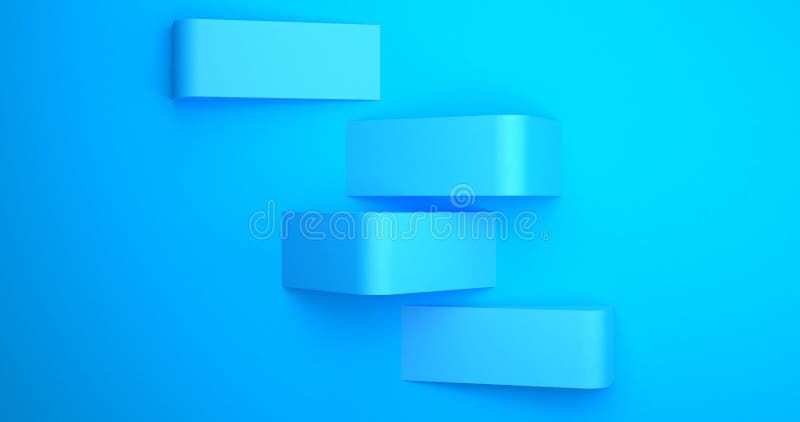 Round Corner Cube Pedestal Podium Display on Empty Room Background ...