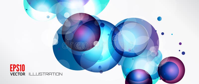Abstract Background with Round Elements. Vector Illustration. Stock ...