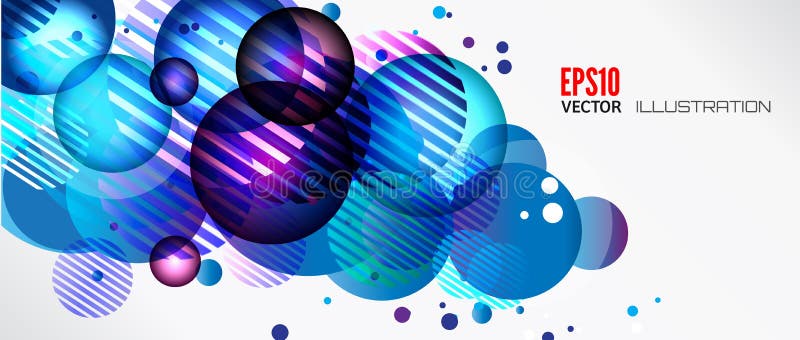 Abstract Background with Round Elements. Vector Illustration. Stock ...