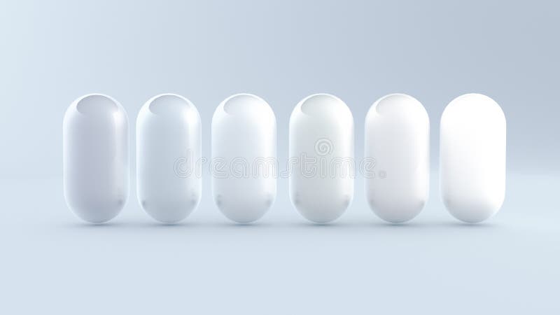 Abstract Background with Round Forms. 3d Illustration, 3d Rendering ...