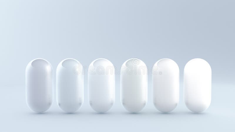 Abstract Background with Round Forms. 3d Illustration, 3d Rendering ...