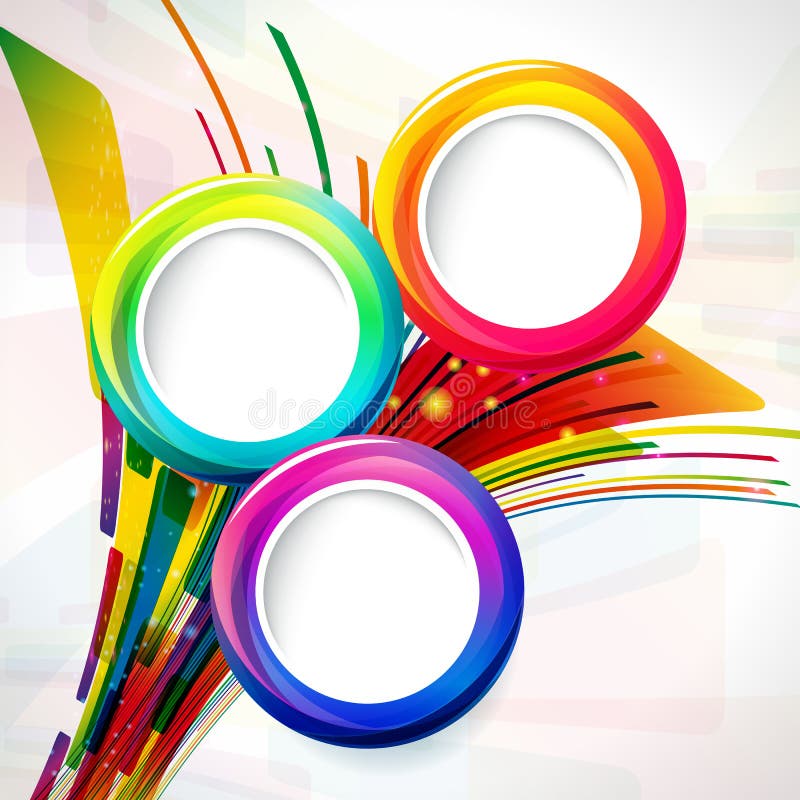 Abstract Background with Round Frames Stock Vector - Illustration of ...