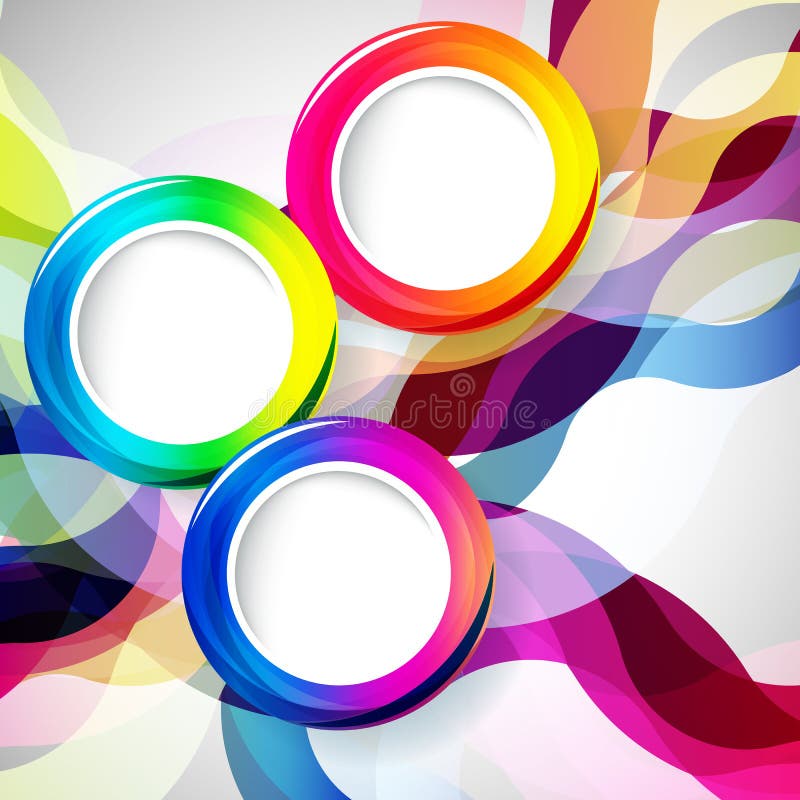 Abstract Background with Round Frames Stock Vector - Illustration of ...