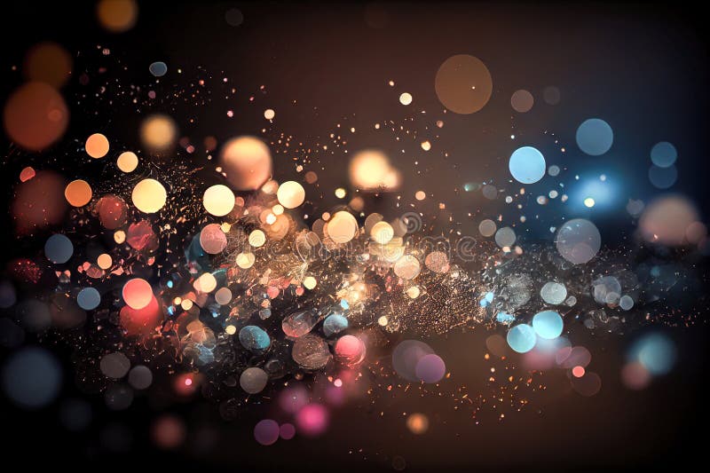 Abstract Background Round Particles Bokeh. Generative AI, Generative, AI Stock Image - Image of ...