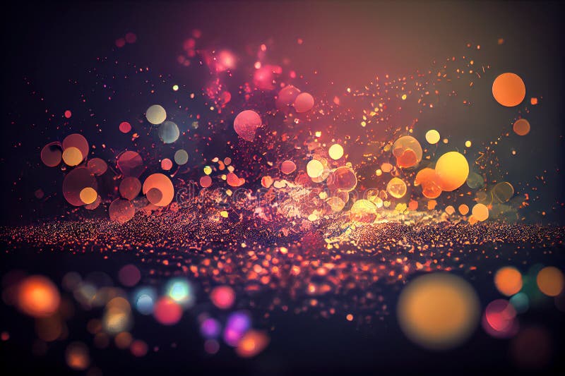 Abstract Background Round Particles Bokeh. Generative AI, Generative, AI Stock Photo - Image of ...