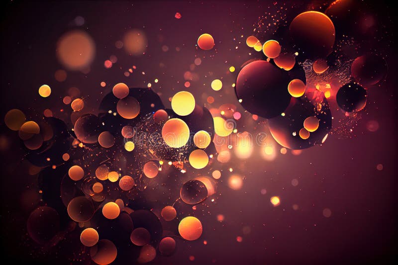 Abstract Background Round Particles Bokeh. Generative AI, Generative ...