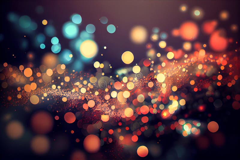 Abstract Background Round Particles Bokeh. Generative AI, Generative, AI Stock Illustration ...