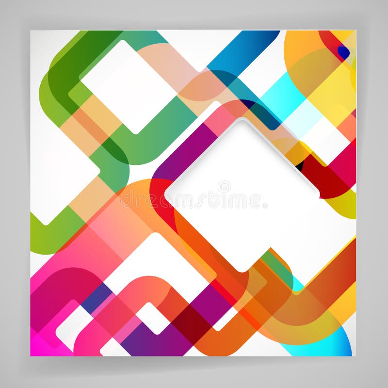 Abstract Background with Rounded Design Elements Stock Vector ...