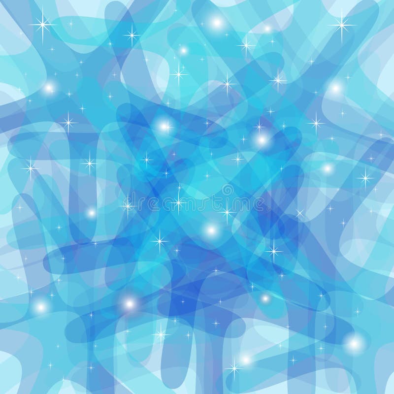 Abstract Background with Rounded Stars in Blue Stock Illustration ...