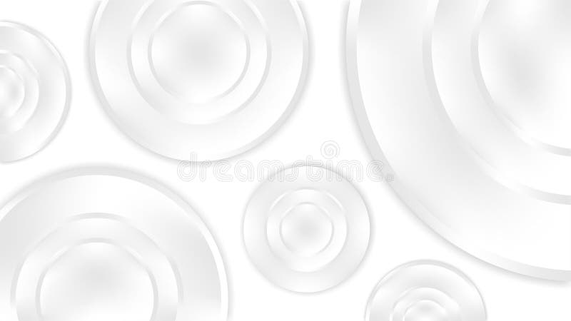 Abstract Background Rounded White Gradation Stock Vector - Illustration ...