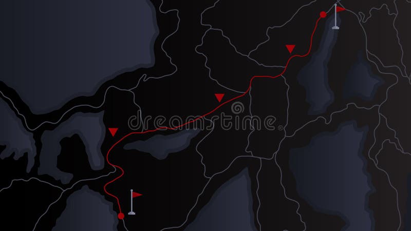 Abstract Background of Route Navigation Racing Track Location Map Stock ...