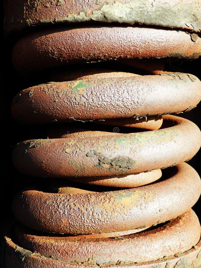 Abstract Background with Rusty Iron Train Spring Stock Photo - Image of ...