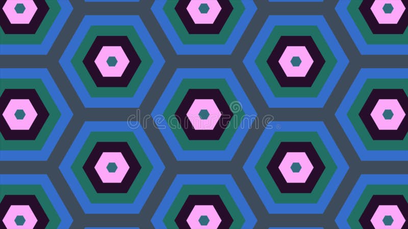 Abstract Background of Same Color Hexagon and Different Surrounding ...