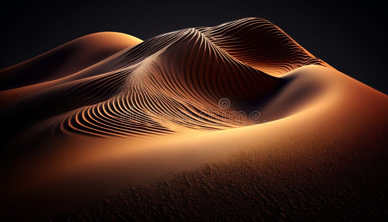 Abstract Background of Sand Dunes. Computer Generated Graphics Stock ...
