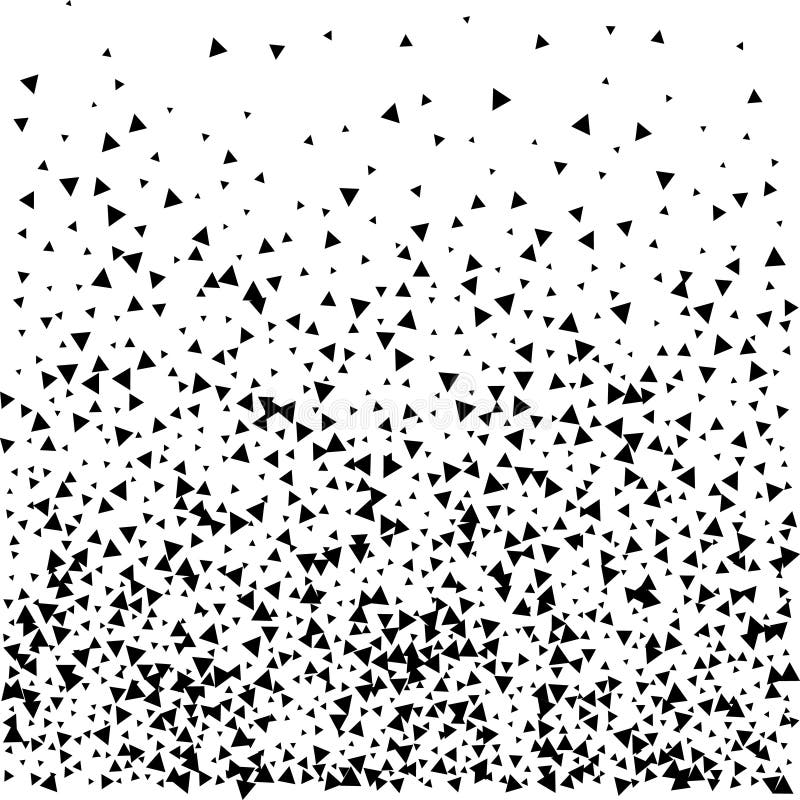 Abstract Background of Scattered Triangles. Vector Stock Vector ...