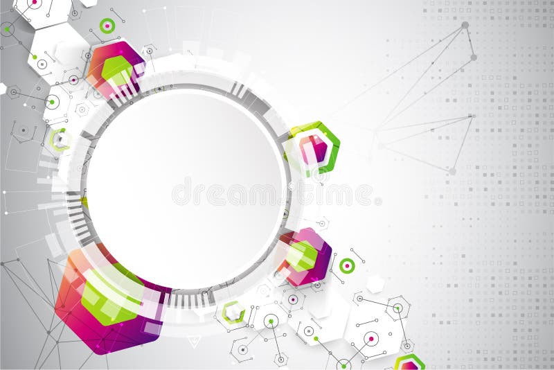 Abstract Background. Science Template, Wallpaper or Banner Stock Vector ...