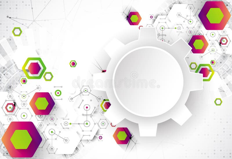 Abstract Background. Science Template, Wallpaper or Banner Stock Vector ...