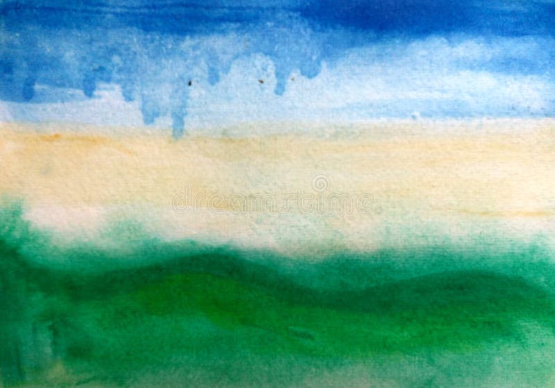 Abstract Background Sea Scape Water Color Stock Photo - Image of faded ...