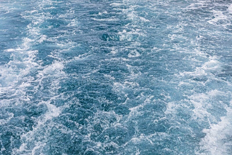 Abstract Background of Sea Water while the Motor Stock Photo - Image of ...