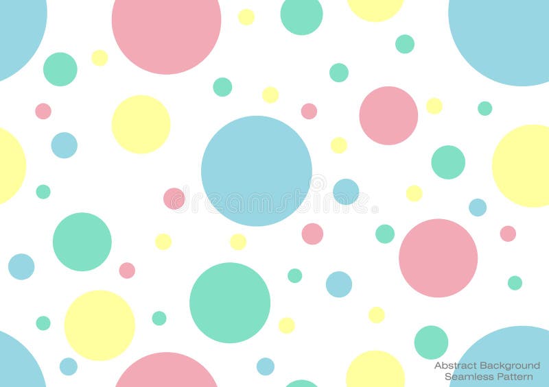 Abstract Background Seamless Circle Shaped Candy Color Stock ...
