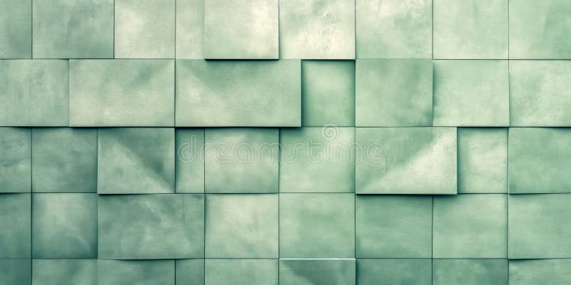 Abstract Background with a Seamless Pattern of Mint Green Tiles ...