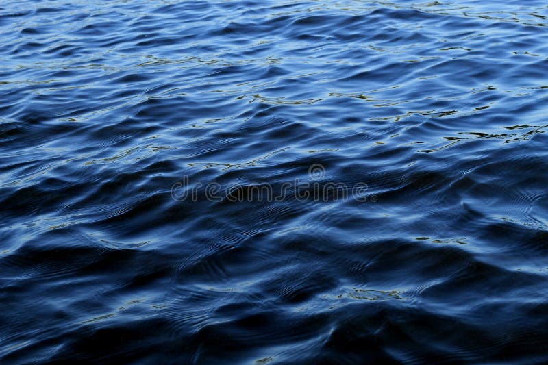 Undulating Surface of the Ocean with Sun Reflecting on the Surface ...