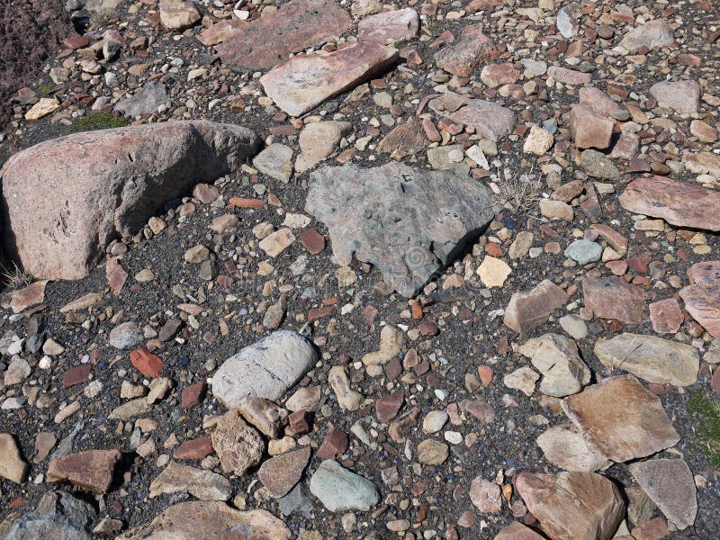 The Rocky Trail To Piedras Blancas Patagonia Stock Image - Image of ...