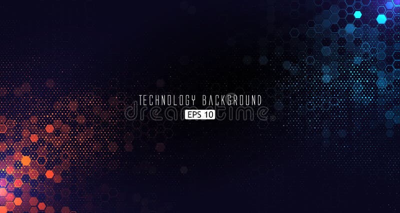 Abstract Background with a Sense of Technology Stock Illustration ...