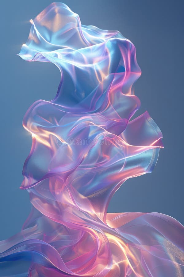 Abstract Background, in a Serene Environment, an Ethereal Translucent ...