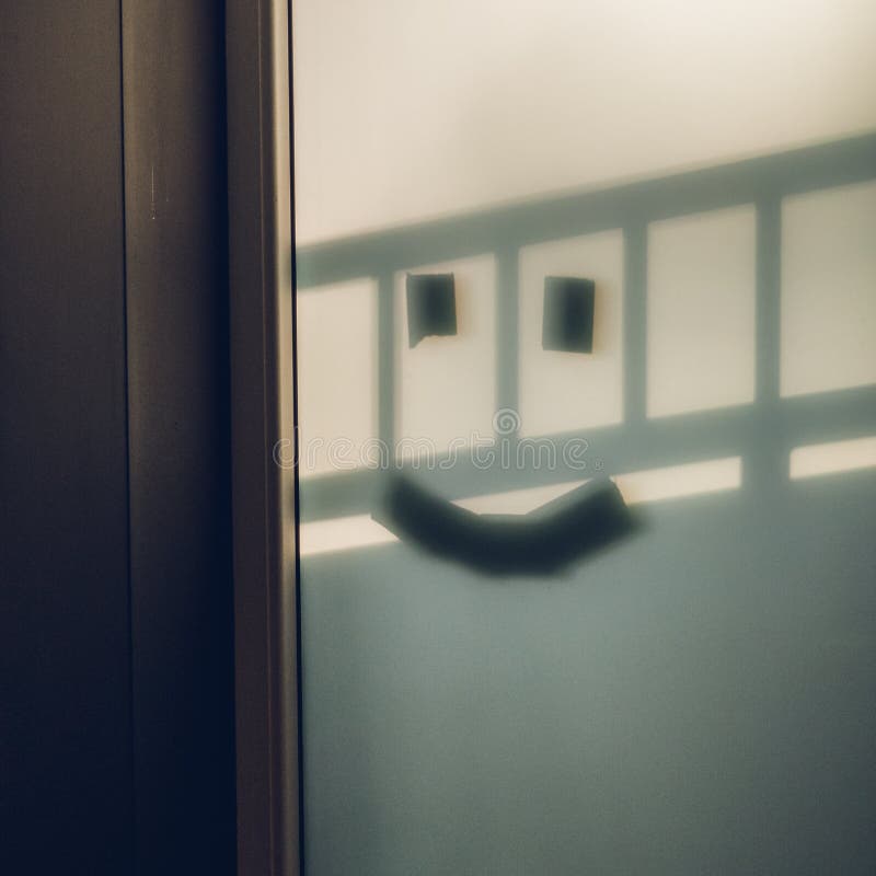 Abstract Background. Shadow on the Wall. Smiley. Stock Photo - Image of ...