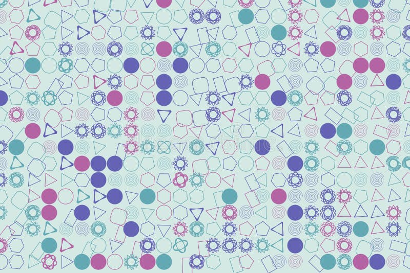 Abstract Background with Shape of Mixed Pattern. Design, Bubbles ...