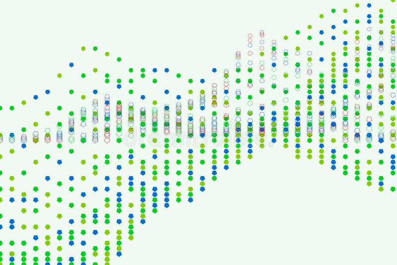 Abstract Background with Shape of Pentagon Pattern. Backdrop, Digital ...