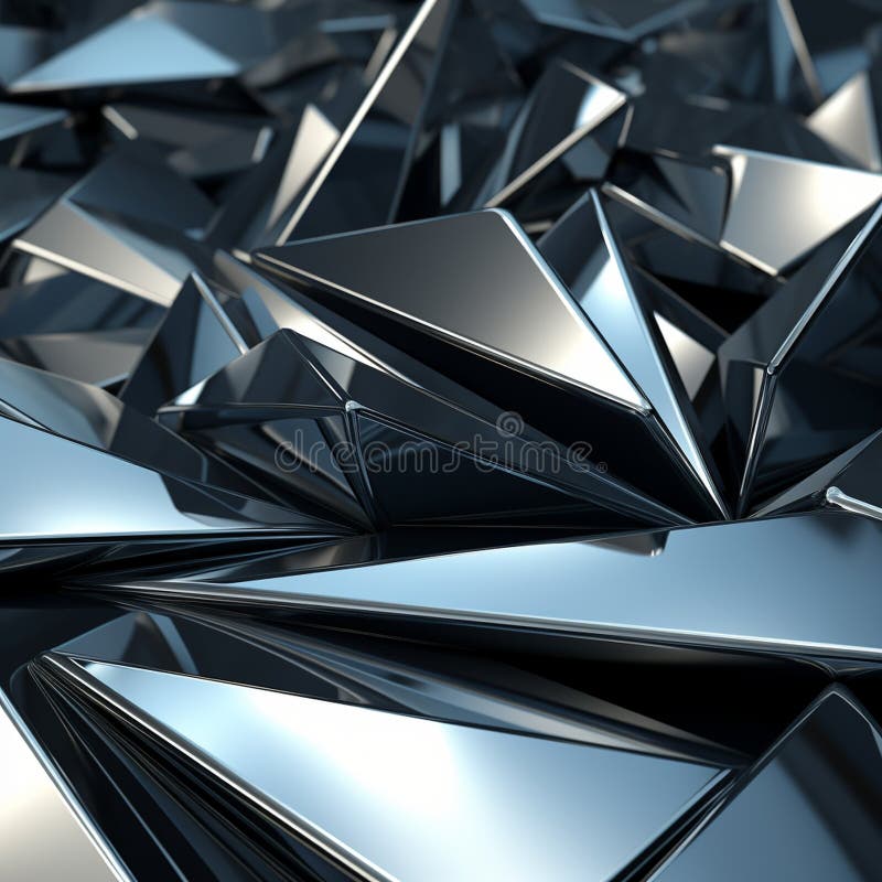 Abstract Background Sharp 3d Barrel Distortion Silver Color, Generated ...