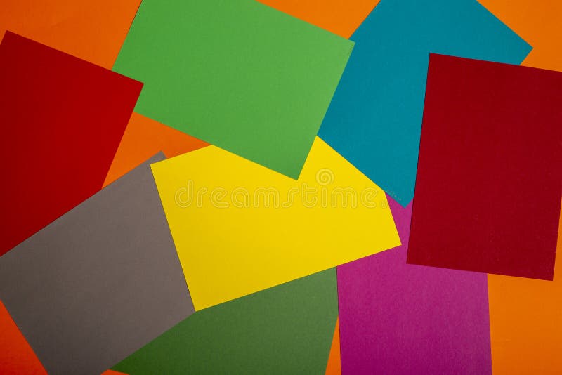 Abstract Background of Sheets of Colored Paper, for Decoration, for ...