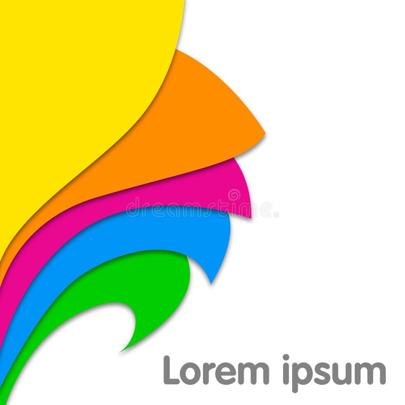 Abstract Background Sheets Paper Place Under the Text Stock Vector ...