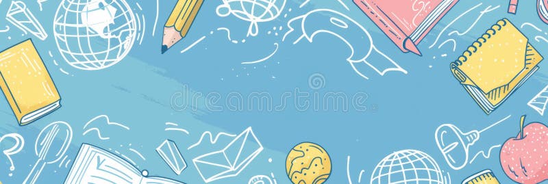 Abstract Background with Shimmering Gradient of Pastel School Colors ...