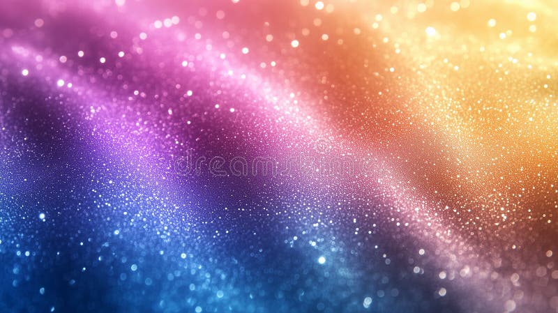 Abstract Background with Shimmering Particles and Gradient Color Waves ...