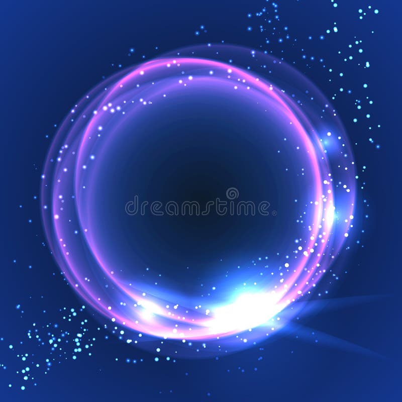 Abstract Background with Shining Round Frame. Stock Vector ...