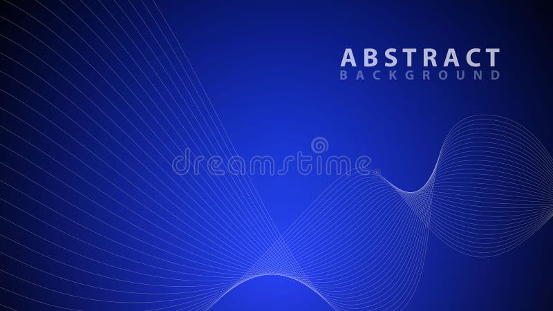 Abstract Background with Shining Waves. Futuristic Technology Concept ...