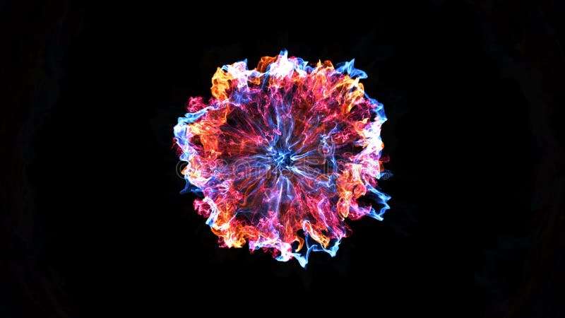 Abstract Background with Shockwave Explosion on Black Backdrop. Stock ...