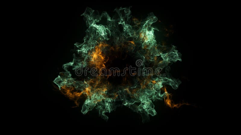 Abstract Background with Shockwave Explosion on Black Backdrop Stock ...